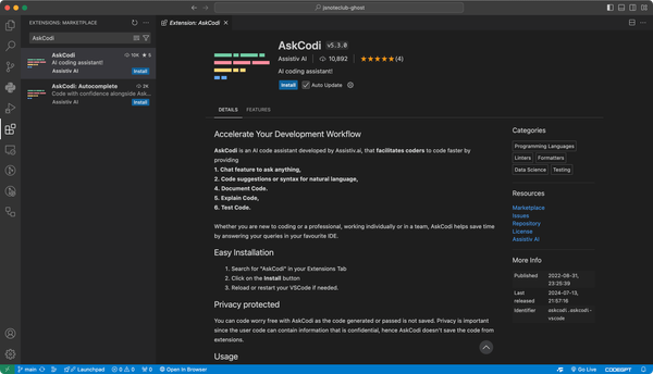 10 个好用的 VSCode AI 代码补全插件，自动完善代码